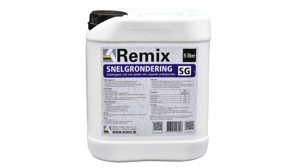 Remix/Sakrete Snelgrondering SG - Bouwproducten