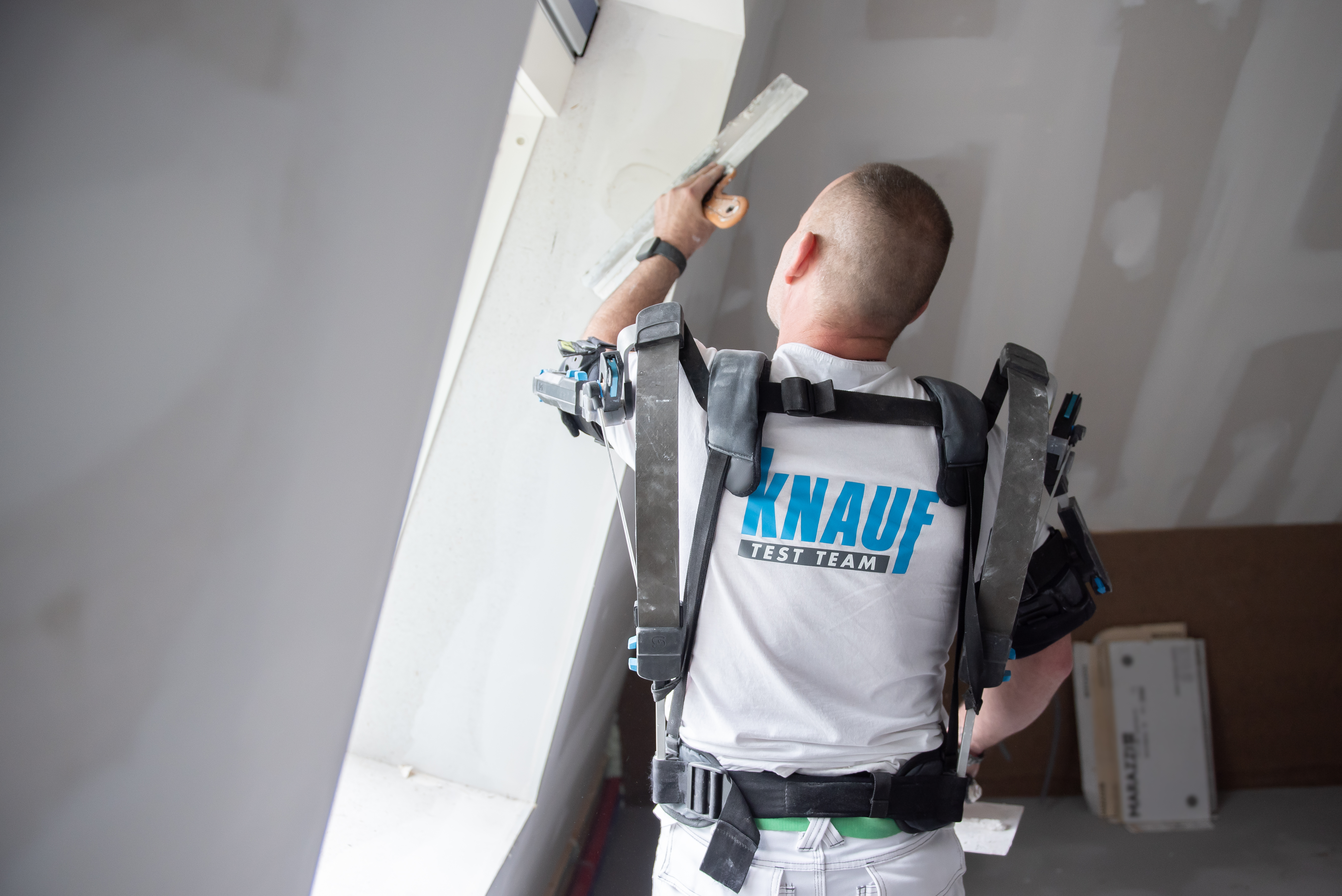 Exoskelet voor stukadoors in productportfolio Knauf - Bouwproducten