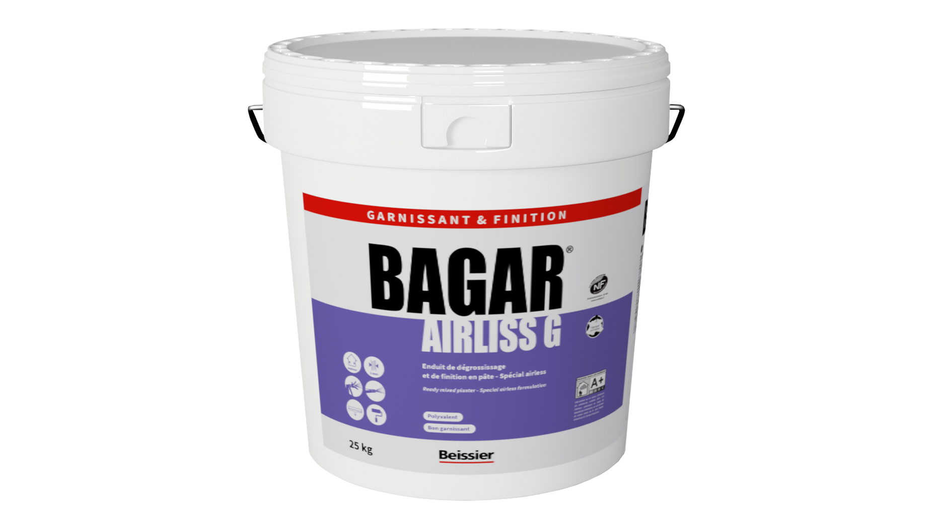 Bagar Airliss G spuitpleister - Bouwproducten