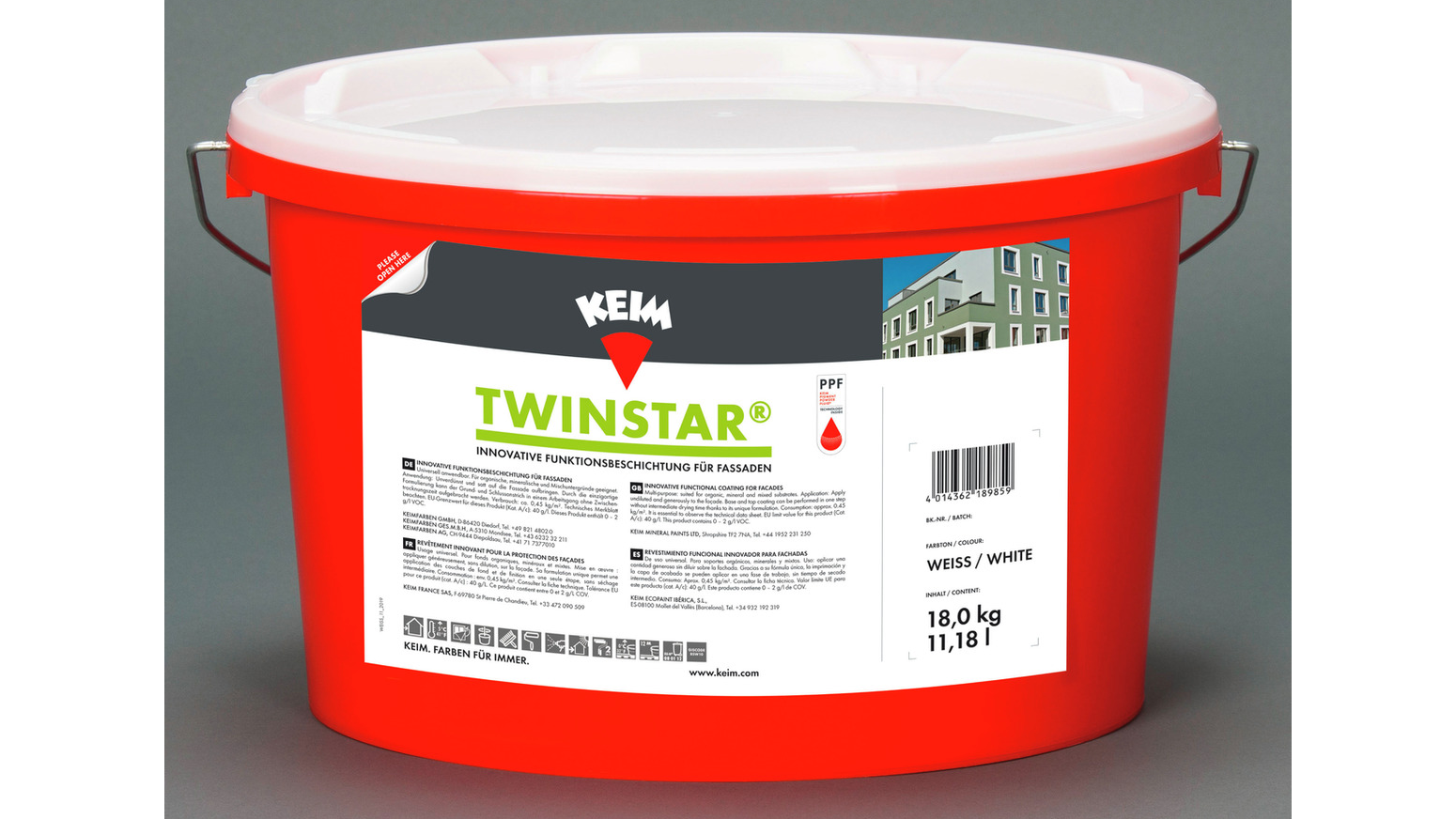 KEIM Twinstar 2 in 1 verf voor gevels - Bouwproducten