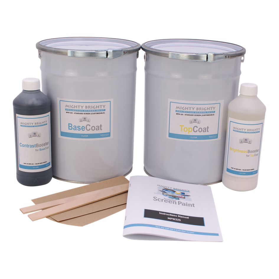 Mighty Brighty MPW 225 projectieschermverf - Bouwproducten