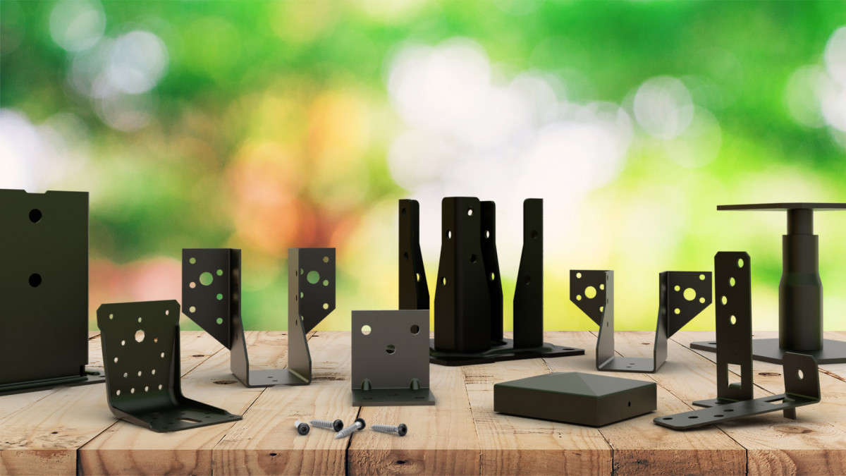 Zwarte balkdrager - Bouwproducten